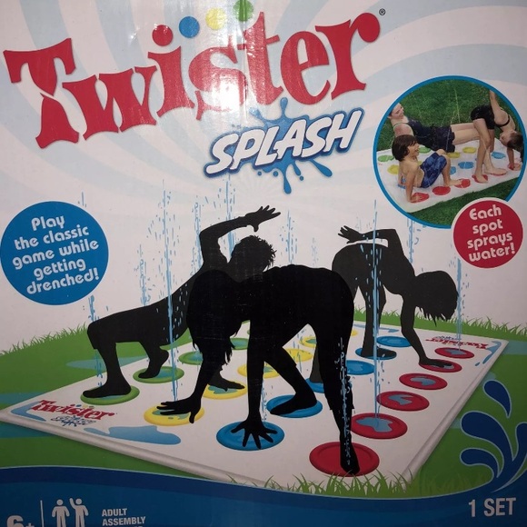 Swim | Hasbro Twister Splash Water Game For Kids Backyard Sprinkler ...